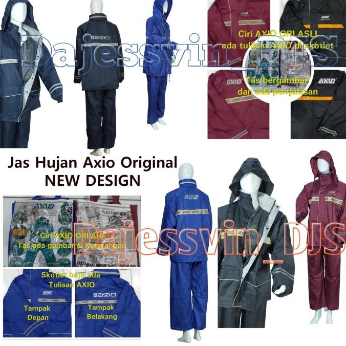 Jual Jas Hujan Axio / Raincoat Axio 882 Silver Series / Stelan Axio ...