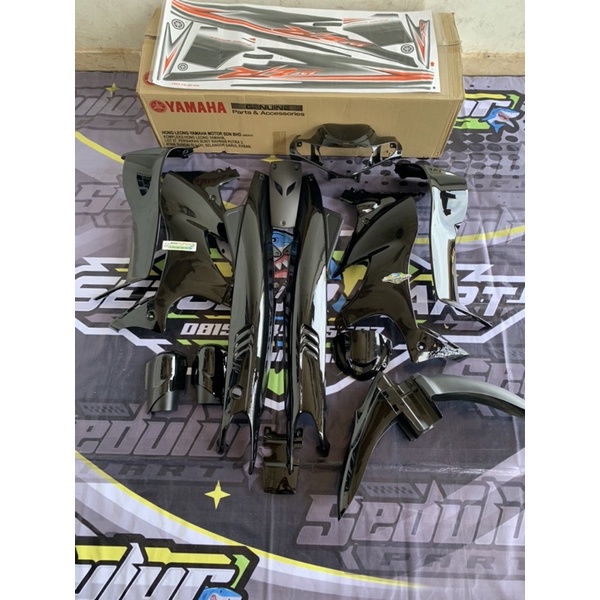 Jual BODY SET YAMAHA 125Z 125ZR FULL BLACK ORIGINAL HONGLEONG | Shopee ...