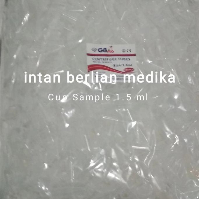 Jual Tube Centrifuge 1.5 Ml, Cup Sample 1.5 Ml Gb Lab Isi 500 Pcs | Shopee Indonesia