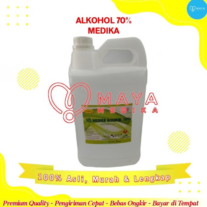 Jual Alkohol 70% 5 Liter Medika | Shopee Indonesia