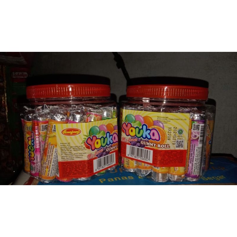 Jual Permen Ranjani Youka Gummy Roll 1 toples isi 30 pcs | Shopee Indonesia