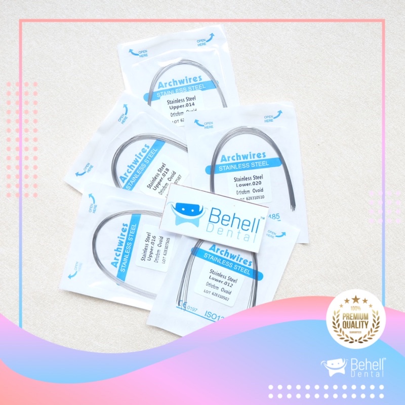 Jual 1Pack isi 10pics KAWAT GIGI BEHEL WIRE SS STAINLESS STEEL 012 014 ...