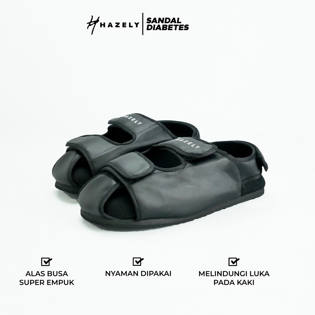 Jual Hazely - Sandal Diabetes Super Empuk • Jack & Jeff Series | Shopee ...