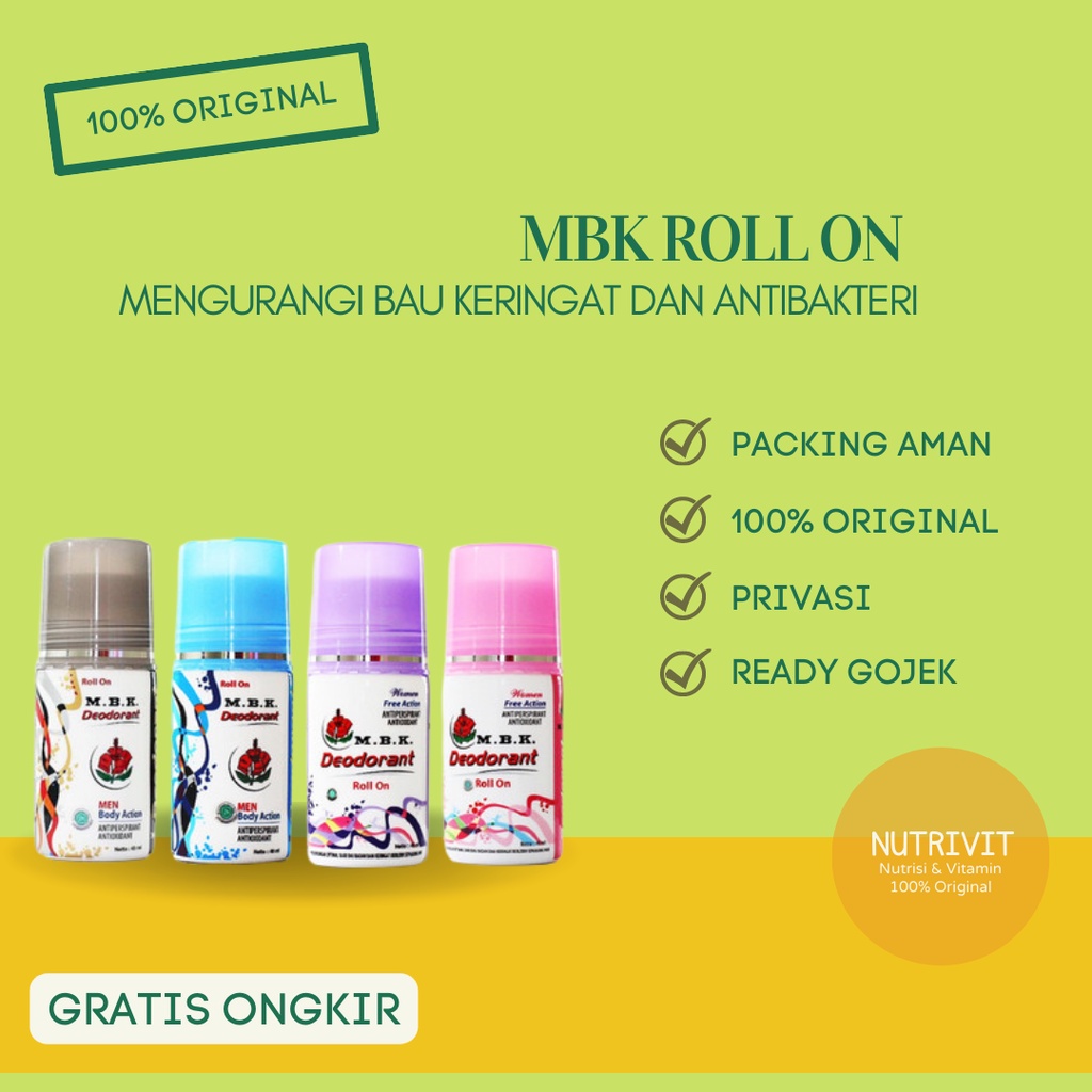 Jual MBK DEODORANT ANTI PERSPIRANT ROLL ON 40 ML | Shopee Indonesia