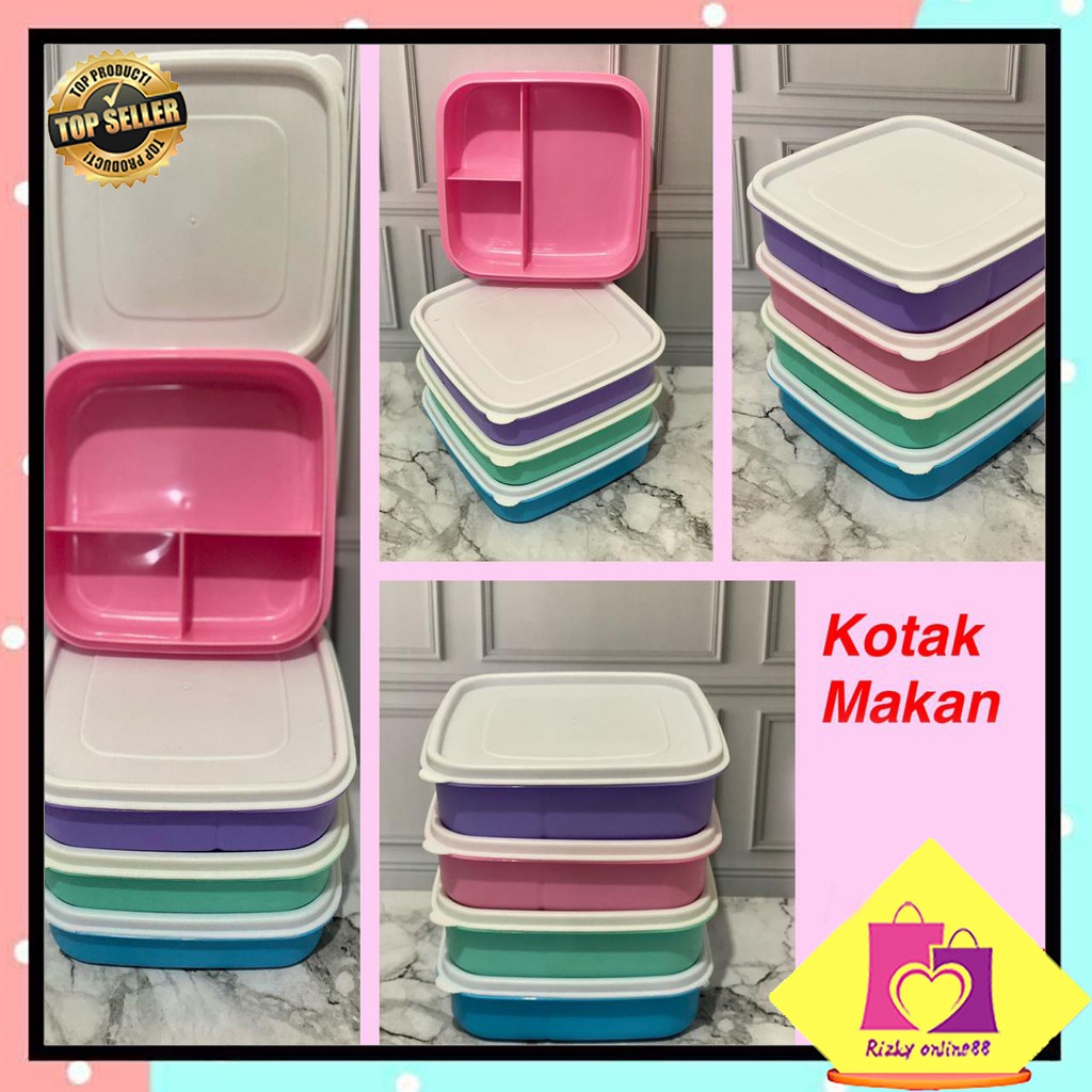 Jual Rizkyonline88 Kotak makan sekat sakura lunch box warna ukuran ...