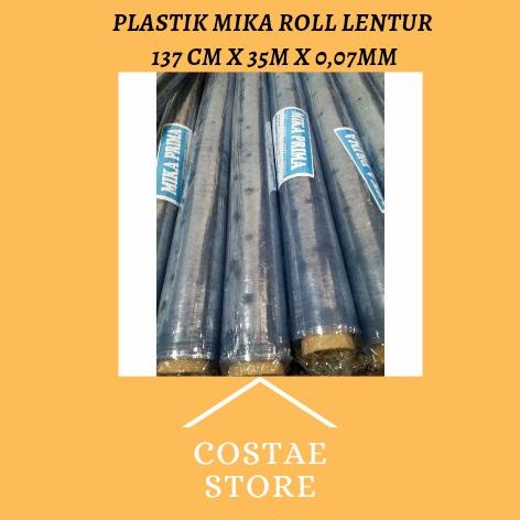 Jual plastik mika lemas/roll/u sampul buku /taplak meja/bungkus barang ...