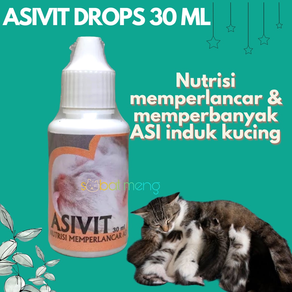 Jual ASIVIT PELANCAR ASI INDUK KUCING | ASIVIT 30ML | Shopee Indonesia