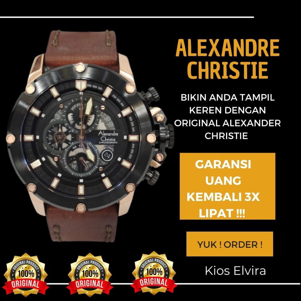 Jual jam tangan pria alexander alexandre christie cristie cristy ac pria original ori 100% ...