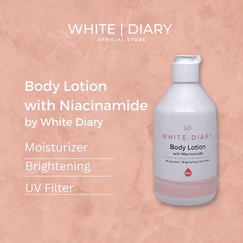 Jual White Diary Body Lotion With Niacinamide Moisturizer Brightening ...