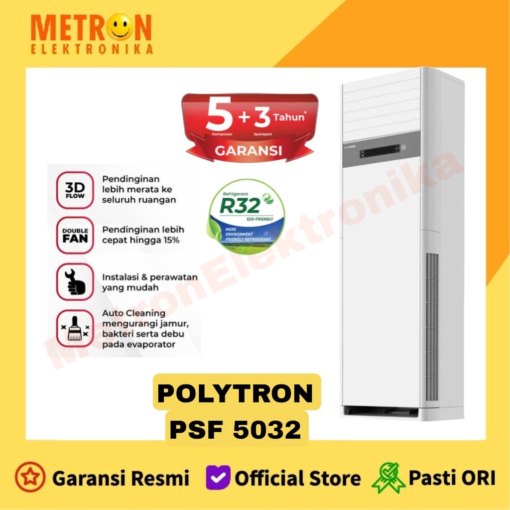 Jual POLYTRON PSF 5032 - AC FLOOR STANDING 5 PK FREON R32 PSF5032 ...