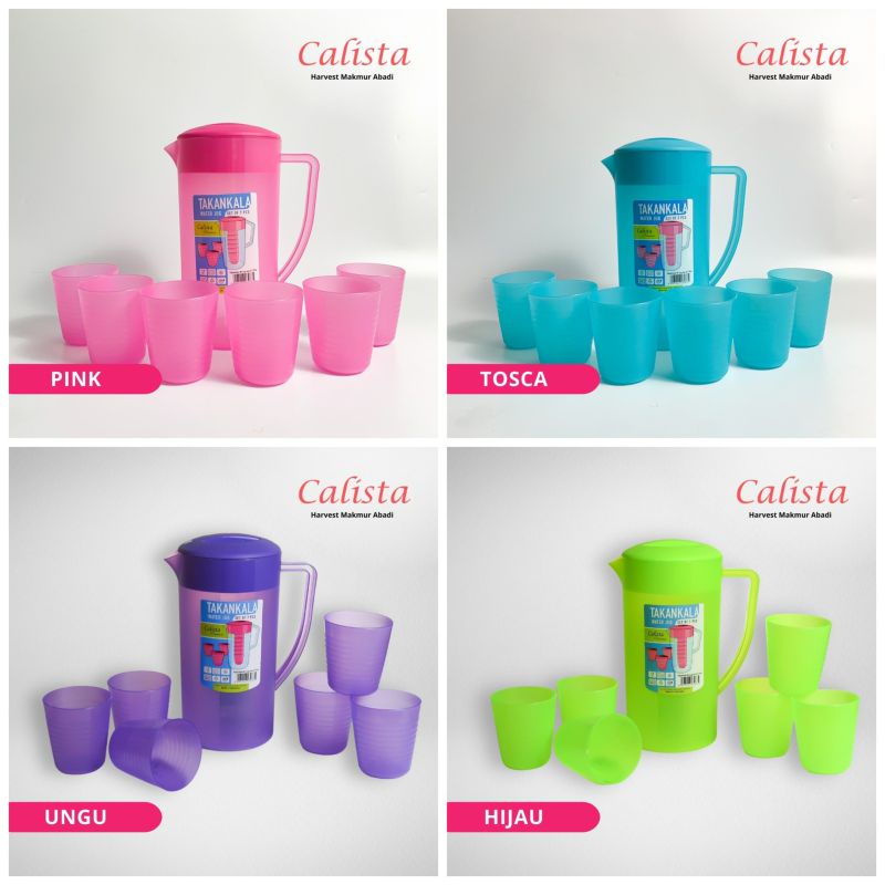 Jual Teko Beranak Takankala Calista Teko Set 7 Gelas BPA Free | Shopee ...