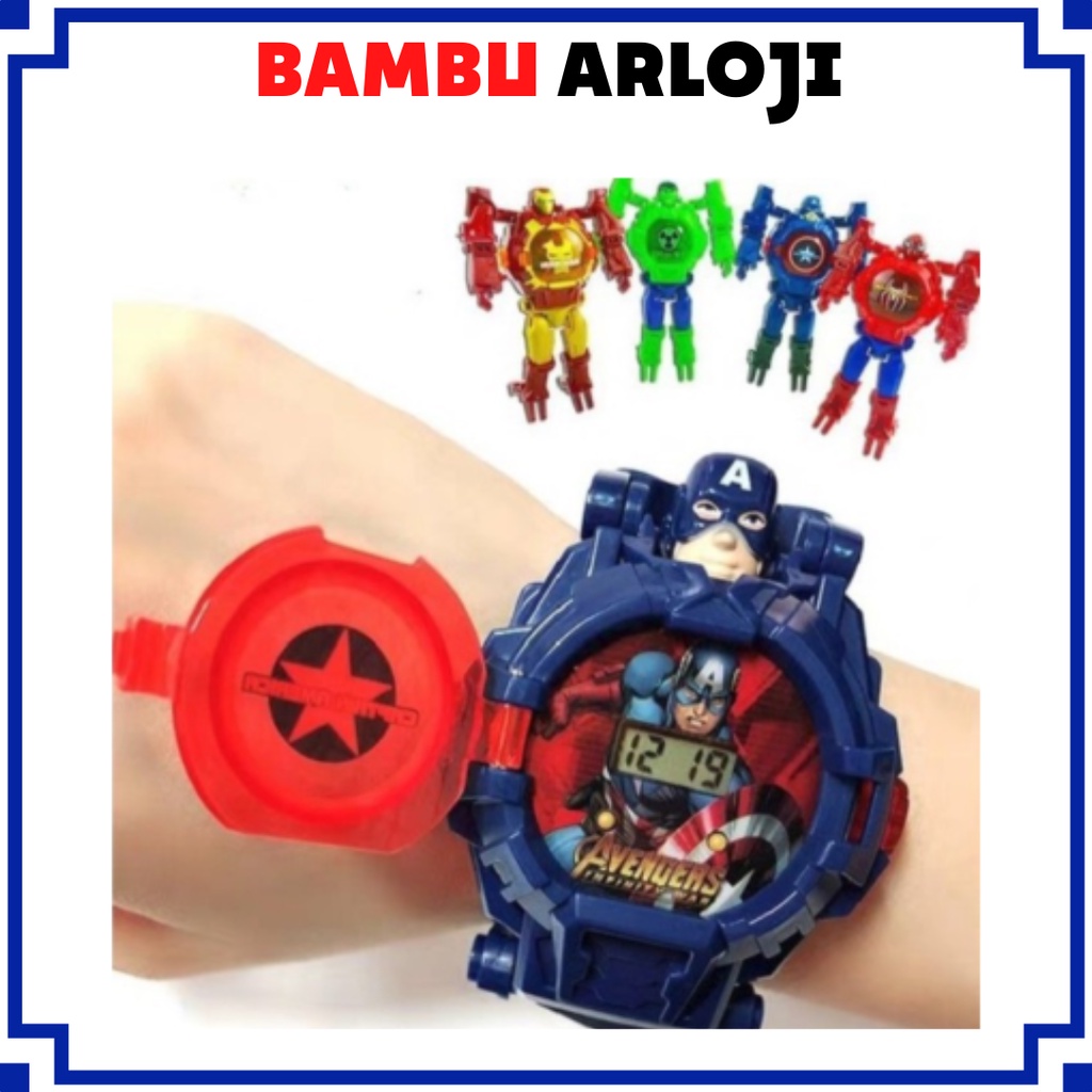 Jual BAJ JAM TANGAN ANAK ROBOT TRANSFORMASI TRANSFORMER ROBOT MODEL ...