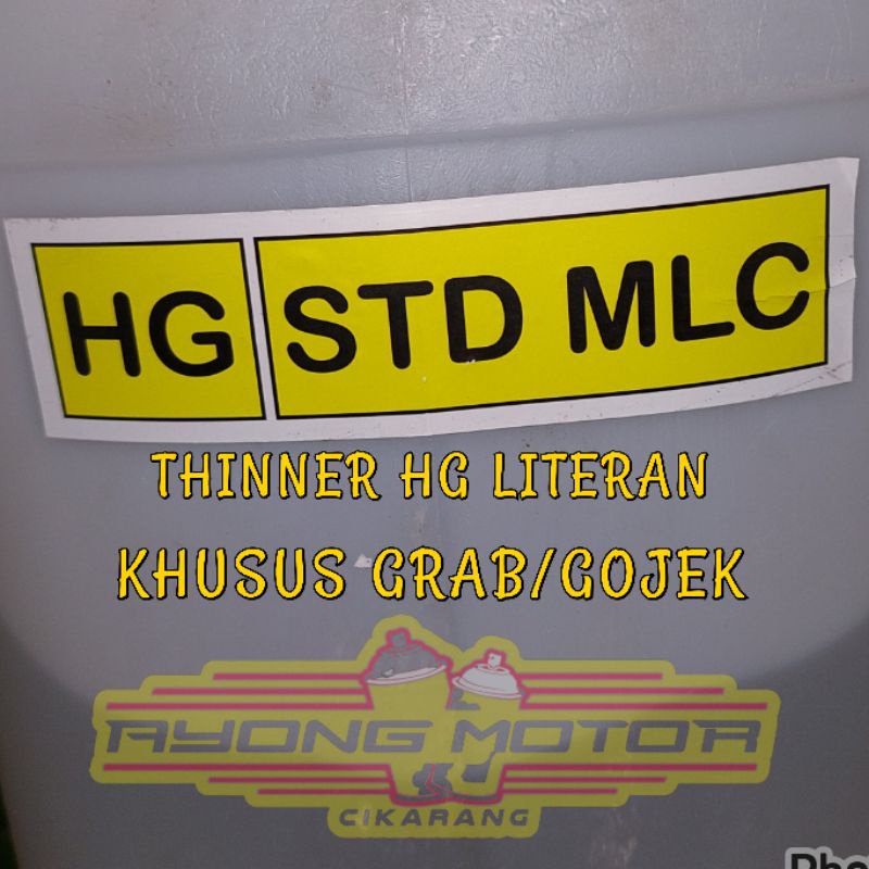 Jual Thinner/Thiner HG Literan Khusus Grab/Gojek | Shopee Indonesia