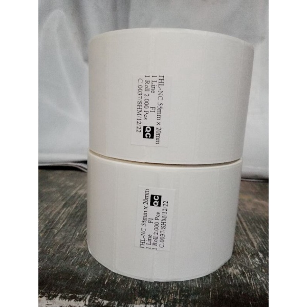 Jual Label Etiket thermal ukuran 55x20 | Shopee Indonesia