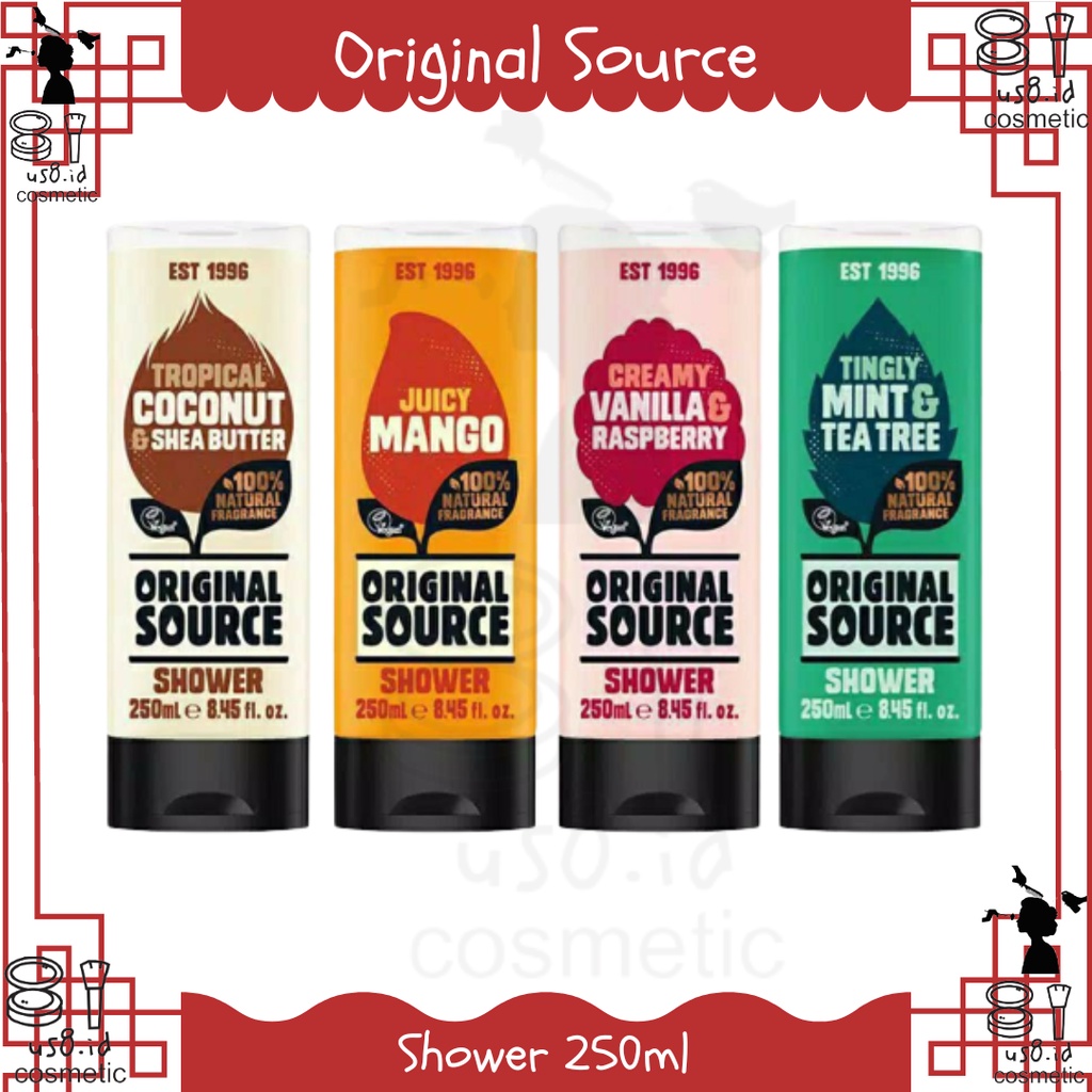Jual Original Source Body Wash Vanilla & Raspberry - Sabun Cair Vegan 250ml || Original source ...