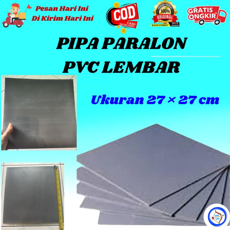 Jual PVC LEMBARAN PIPA PARALON LEMBARAN 27×27 cm Untuk Bahan Miniatur ...