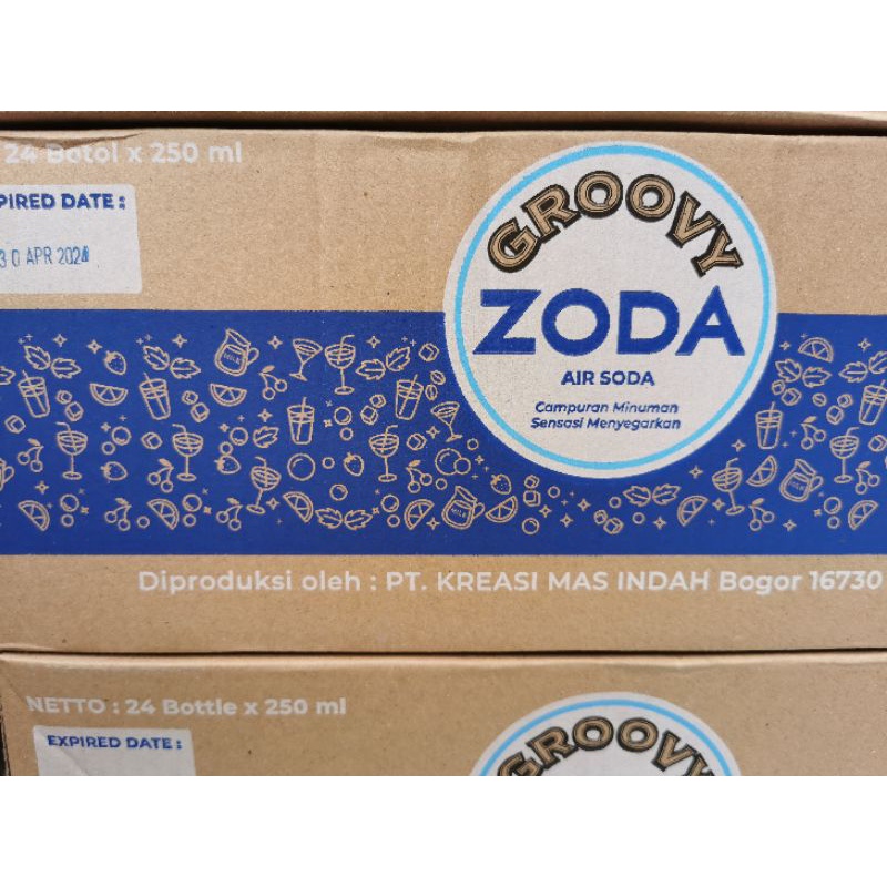 Jual Groovy ZODA Air Soda Botol 250ml & Root Beer Kaleng 330ml per ...