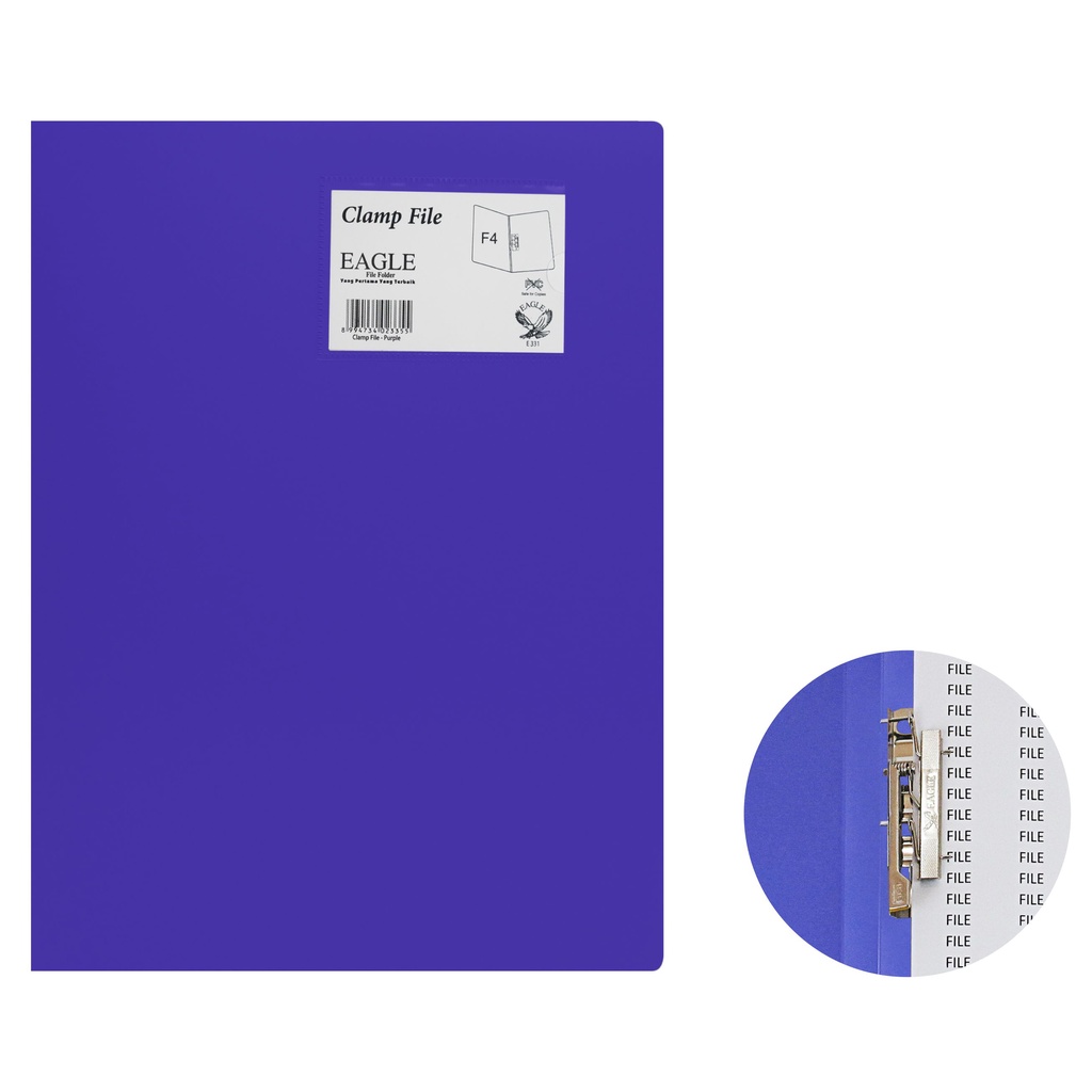 Jual Map Jepit EAGLEFiles F4 Clamp File Clip File Map Plastik ...