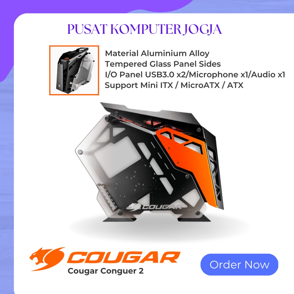 Jual CASING COUGAR CASE PC CONQUER 3 FAN MID TOWER FREE 3 LED FAN ... Jual CASING COUGAR CASE PC CONQUER 3 FAN MID TOWER FREE 3 LED FAN ...