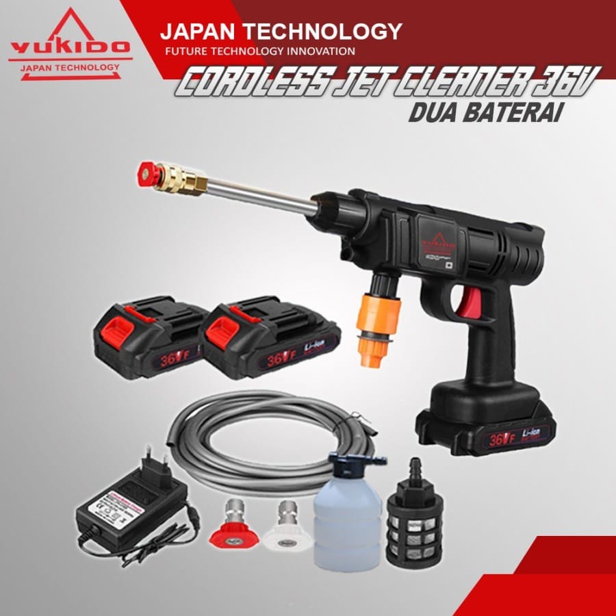 Jual Jet Cleaner 36v dua Batrai Steam Cordless Jet Cleaner YUKIDO 36V ...
