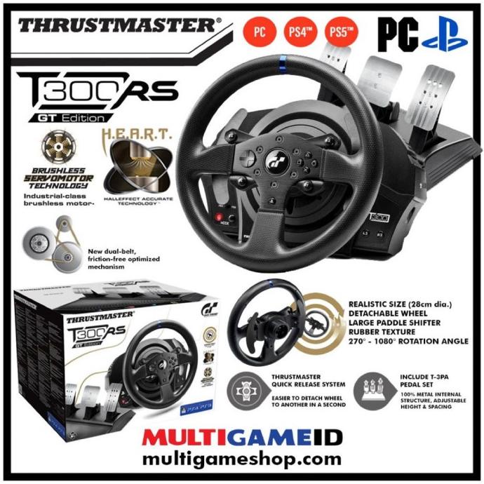 Jual Thrustmaster T300-Rs "Gt Edition" Steering Wheel | Shopee Indonesia