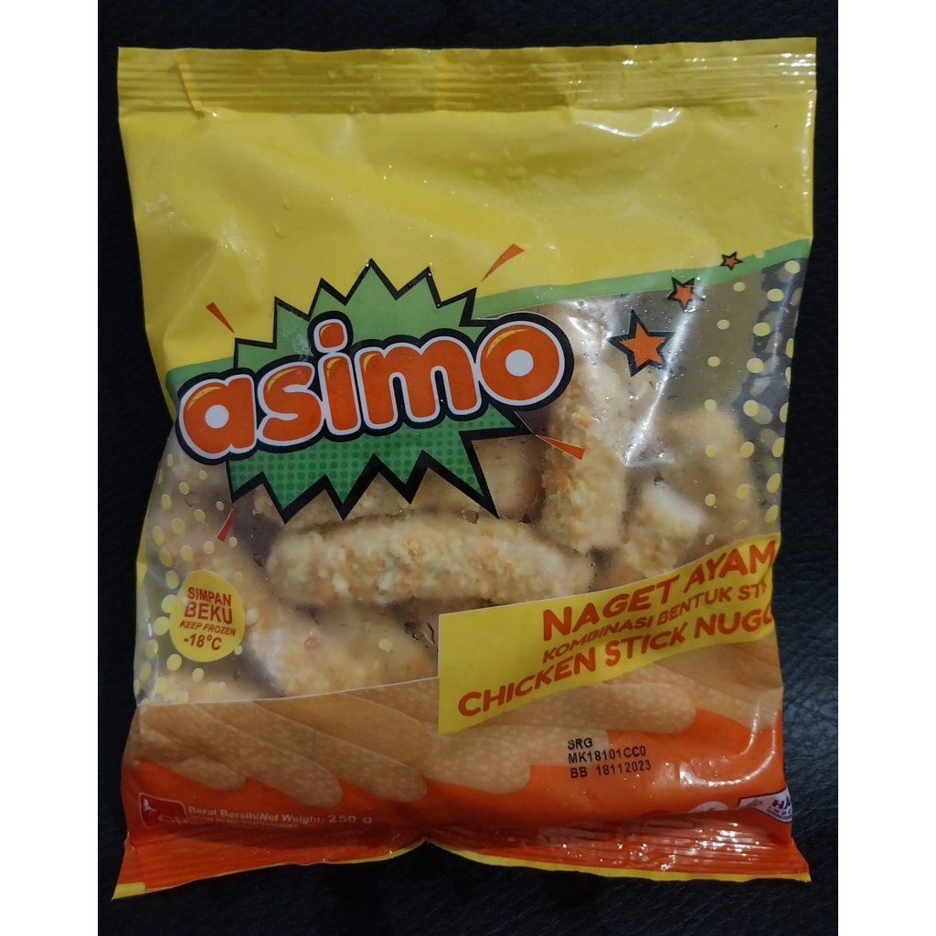 Jual ASIMO Naget Ayam Kombinasi Stik 250 Gram Chicken Nugget | Shopee ...