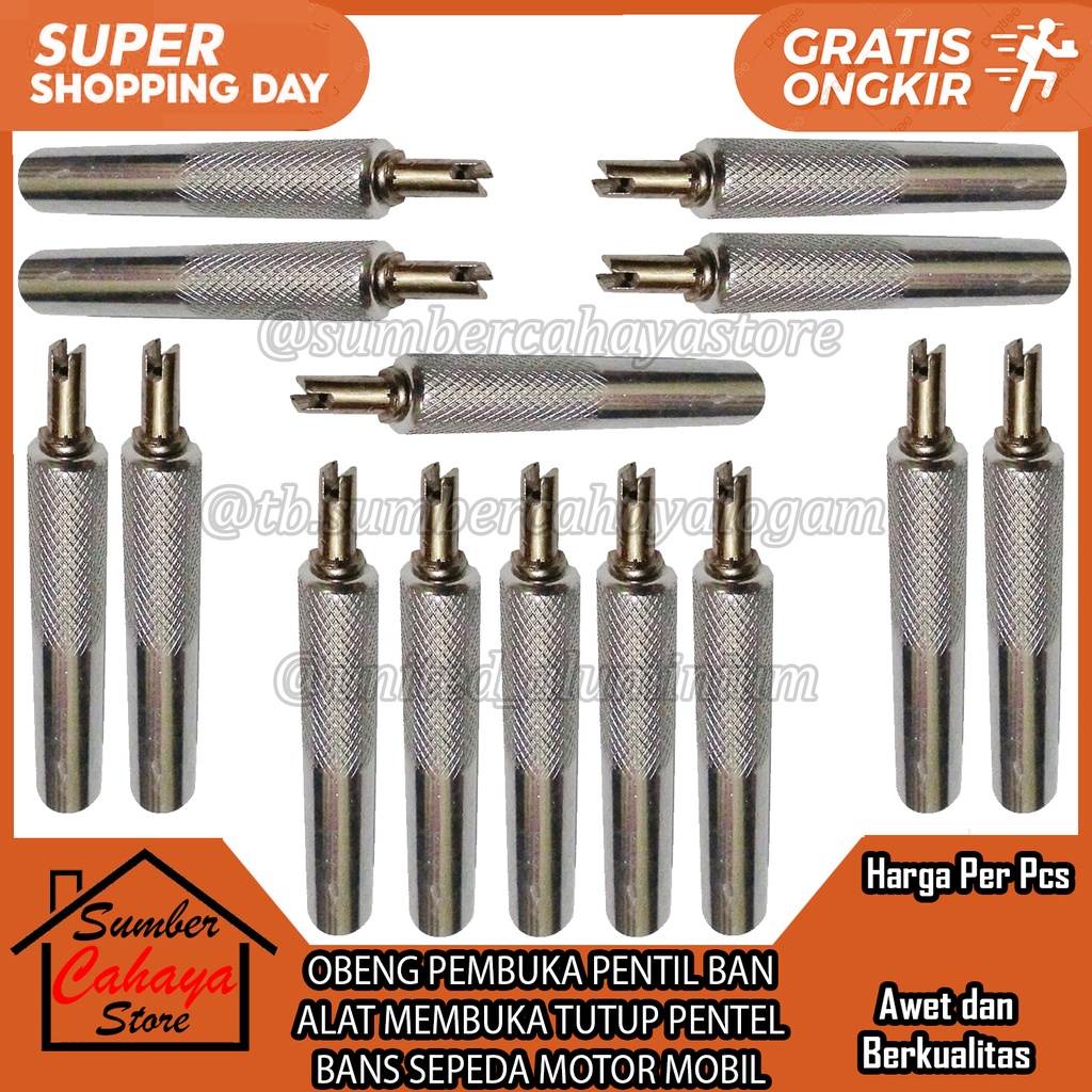 Jual OBENG PEMBUKA PENTIL BAN STAINLES STEEL ALAT MEMBUKA TUTUP JARUM ...