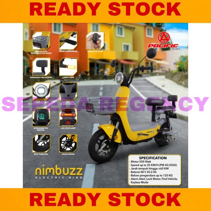 Jual Sepeda Listrik Pacific Nimbuzz Electrik E Bkie 500 Watt | Shopee ...