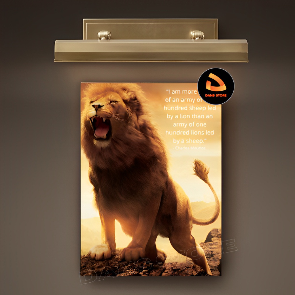 Jual Poster Singa Dan Kata Motivasi Lion Quotes Hiasan Dinding ...