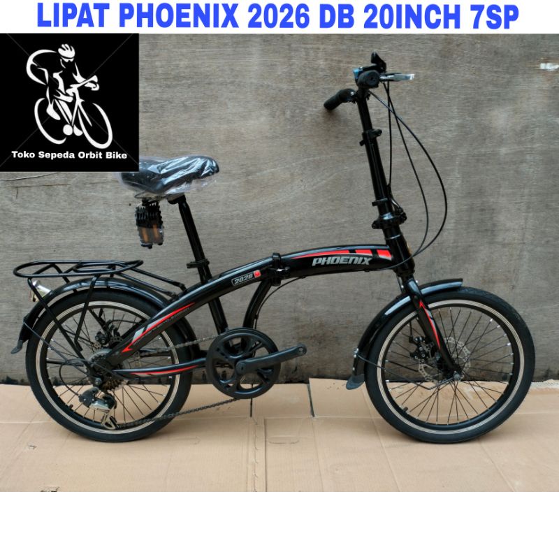Jual Sepeda Lipat Phoenix 2026 DB 20Inch 7Sp Hi-ten stell | Shopee Indonesia