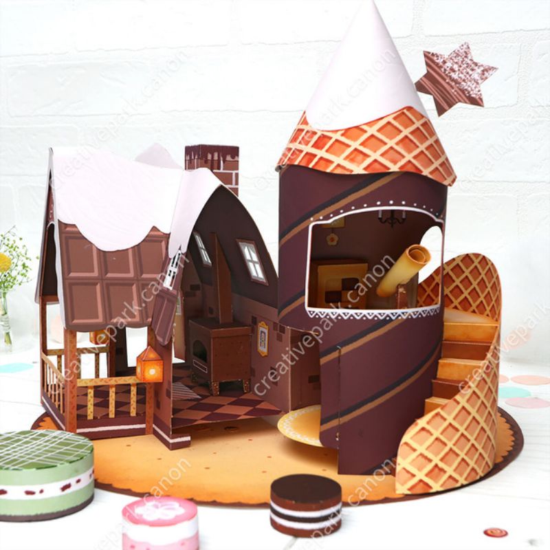 Jual miniatur rumah permen diorama interior permen permainan anak ...