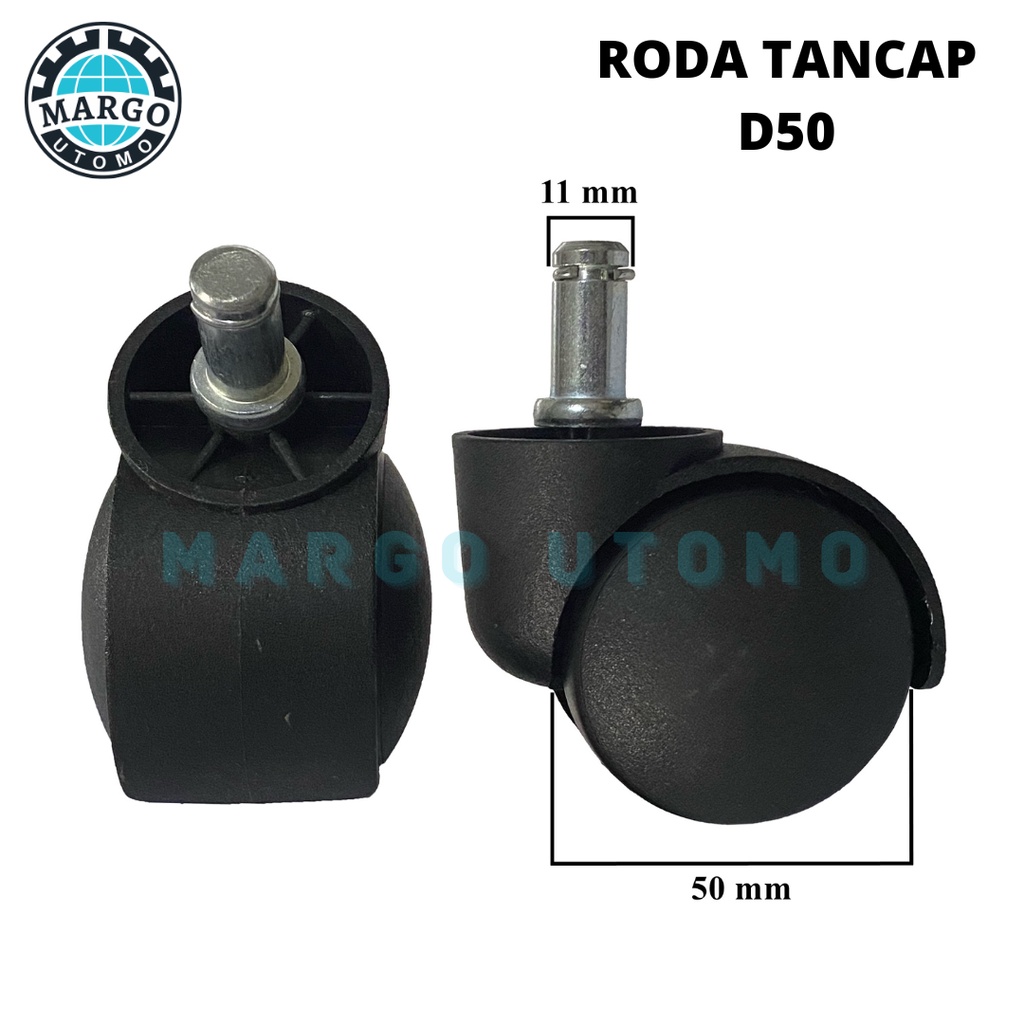 Jual Roda Castor Caster Tancap Kursi Kantor Meja Furniture D50 | Shopee ...
