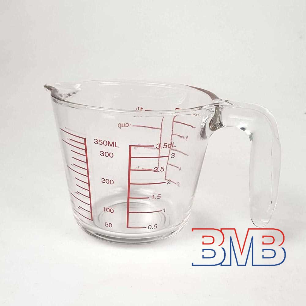 Jual N22 350ML Cangkir Gelas Ukur Takaran Microwave Heating Glass ...