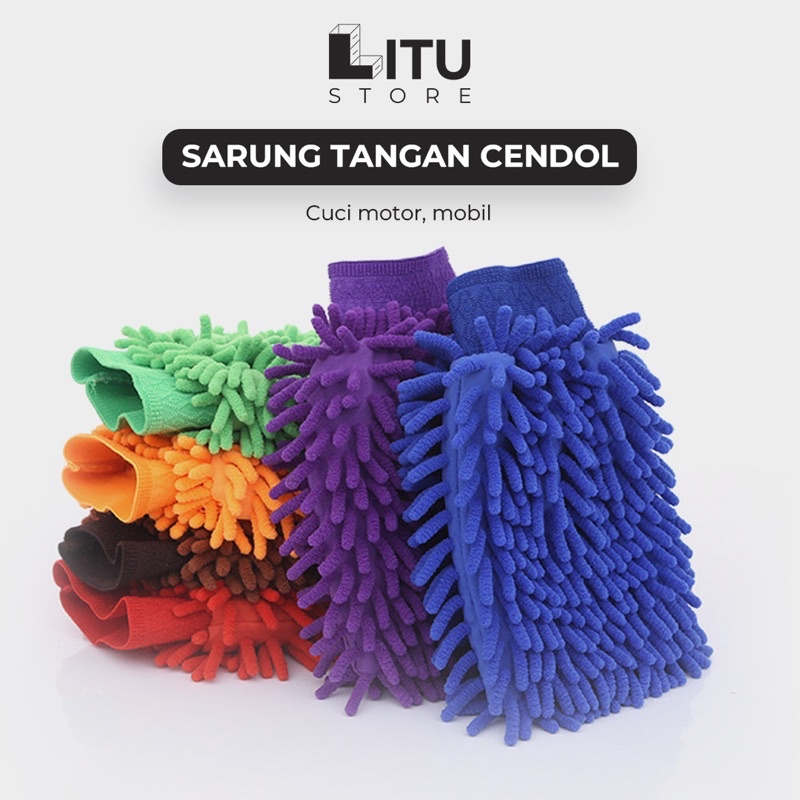Jual Sarung tangan kain lap cuci mobil motor cendol multifungsi ...