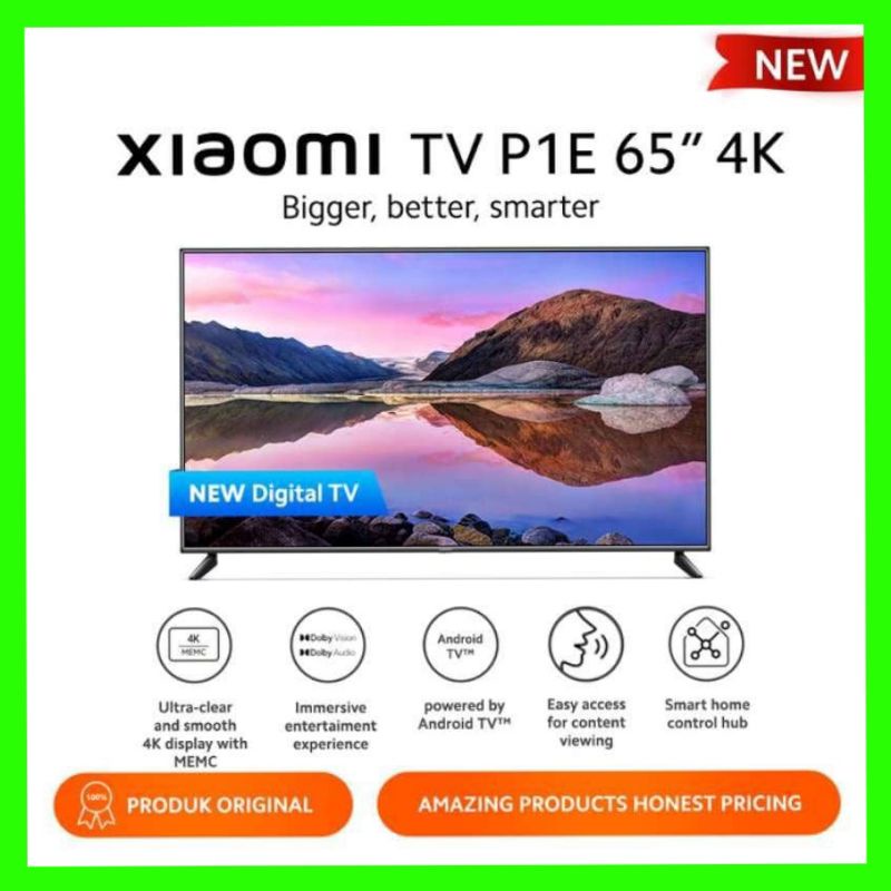 Jual xiaomi mi tv PIE 65"inch UHD 4K/ MI TV PIE 65" GARANSI RESMI TV ANDROID(KHUSUS BATAM ONLY ...