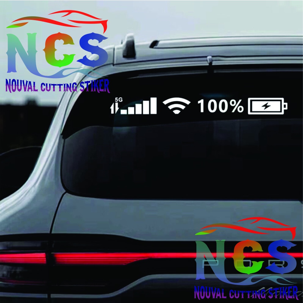 Jual Stiker Mobil Stiker Vinyl Tanda Sinyal Ponsel Wifi 5G Stiker Moto ...