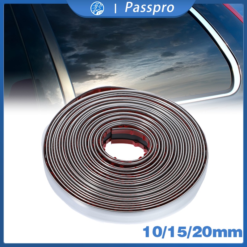 Jual 15 Meter List Chrome Mobil Universal Kaca Sill Pintu Bemper Body ...