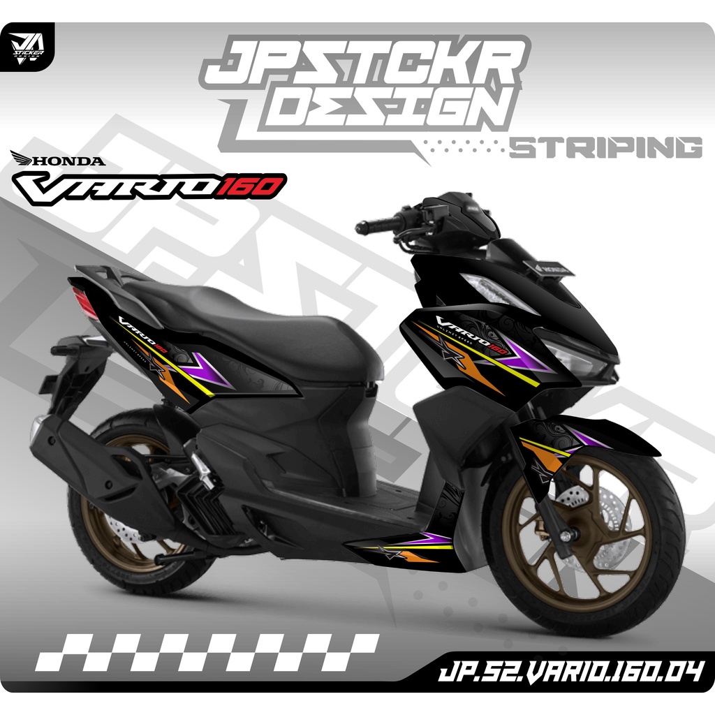 Jual JP Sticker Striping Vario 160 - Stiker Aksesoris Motor VARIO 160 ...