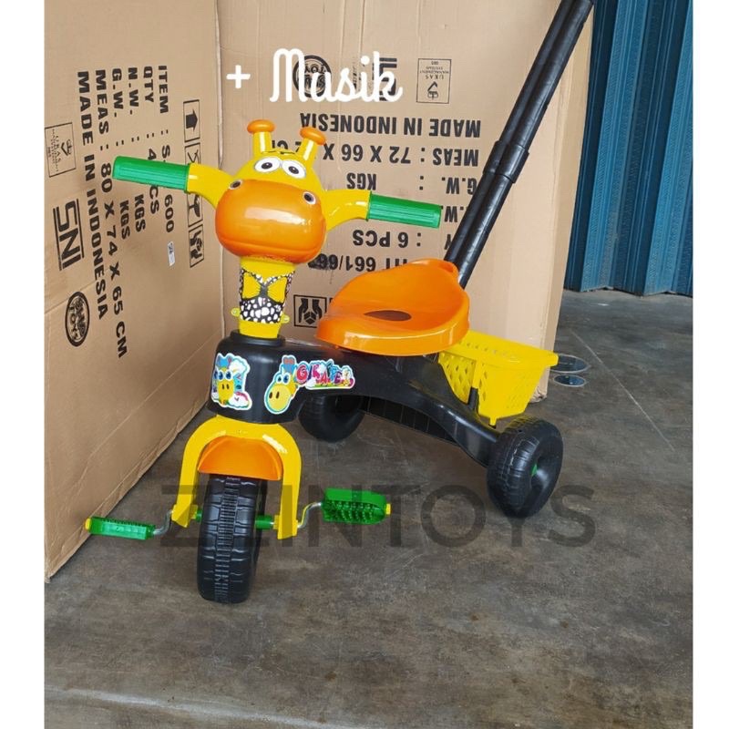 Jual SEPEDA MURAH SEPEDA JERAPAH MUSIK SEPEDA ANAK LUCU SEPEDA RODA 3 ...