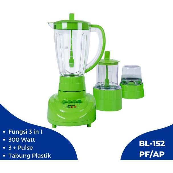 Jual Blender Miyako BL-152 PF - Plastik 1.5L (3in1) | Shopee Indonesia