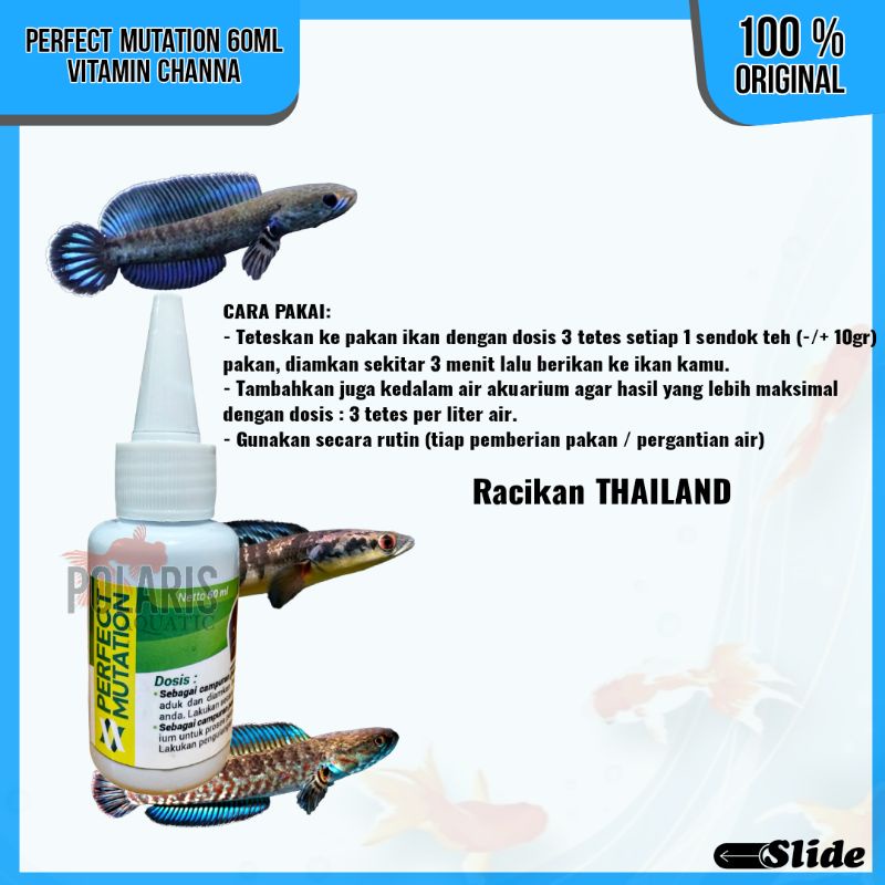 Jual OBAT MUTASI VITAMIN IKAN CHANNA MARU ANDRAO BARCA STEWARTI PERFECT ...