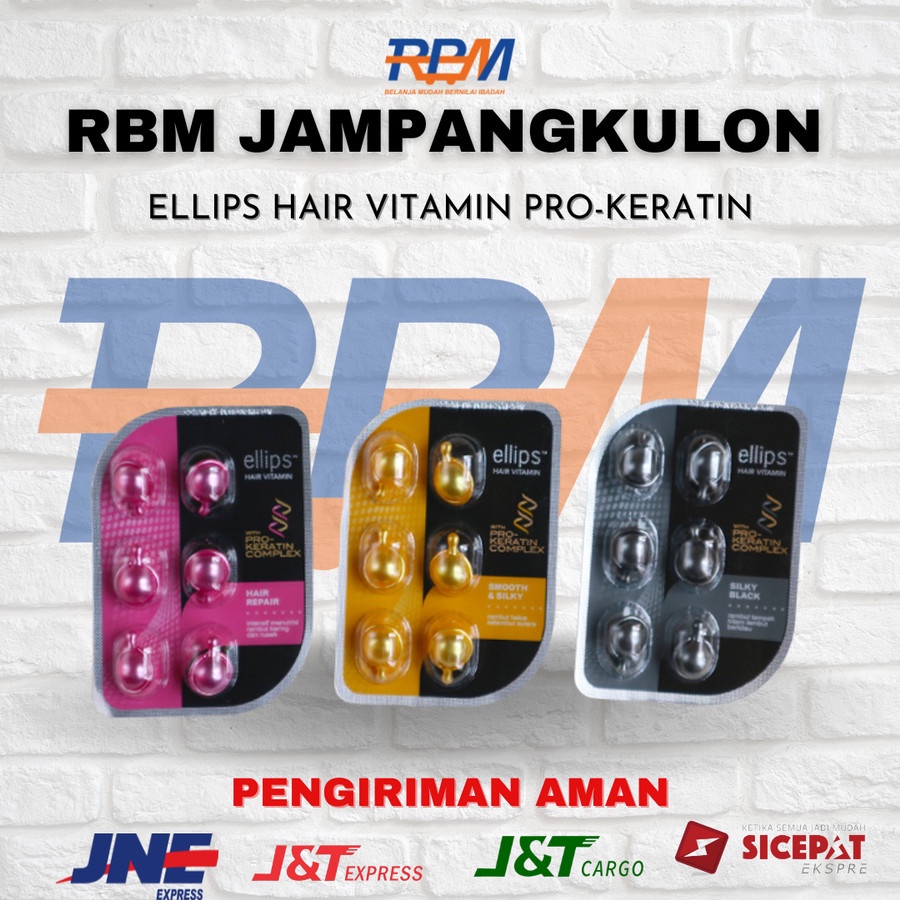 Jual Ellips Hair Vitamin Pro-Keratin 6x1ml - ellips vitamin rambut ...
