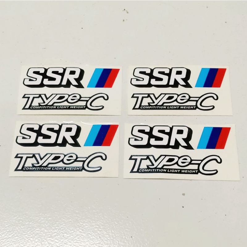 Jual custom sticker velg SSR Type C + spec original look | Shopee Indonesia