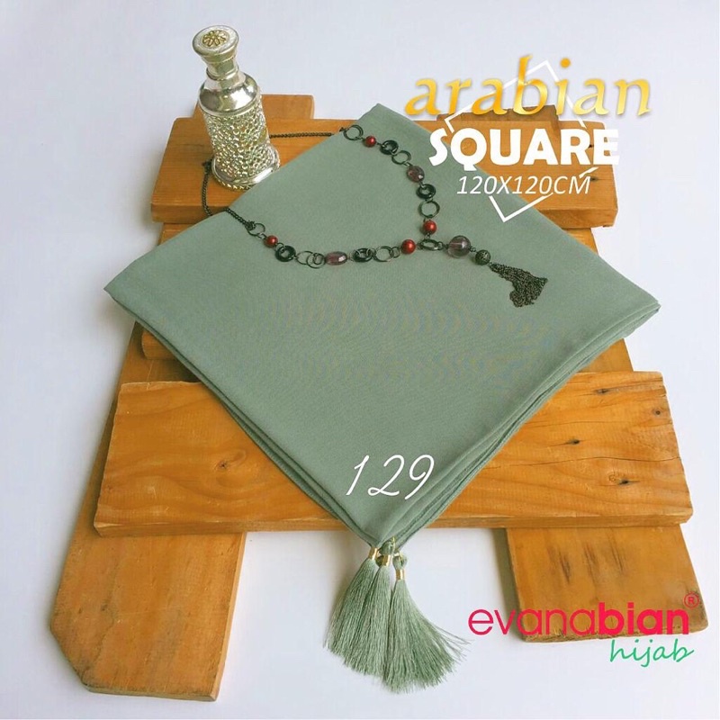 Jual Kerudung Segi Empat Evanabian Hijab Arabian Square With Tassel ...