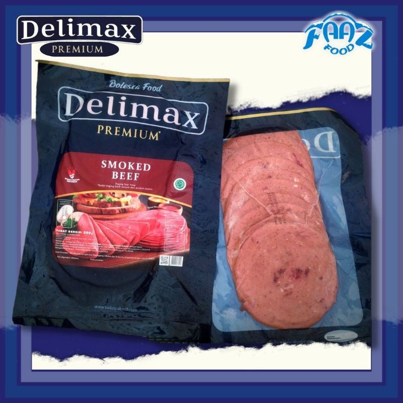 Jual Smoked Beef DeliMax 200gr (Olahan Daging Asap Deli Max) | Shopee ...
