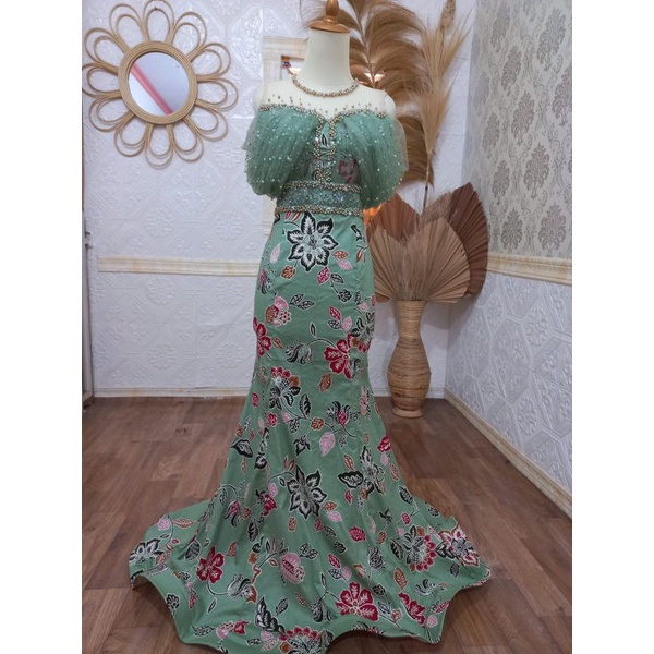 Jual RNDDress mermaid batik lengan tile sabrina | Shopee Indonesia
