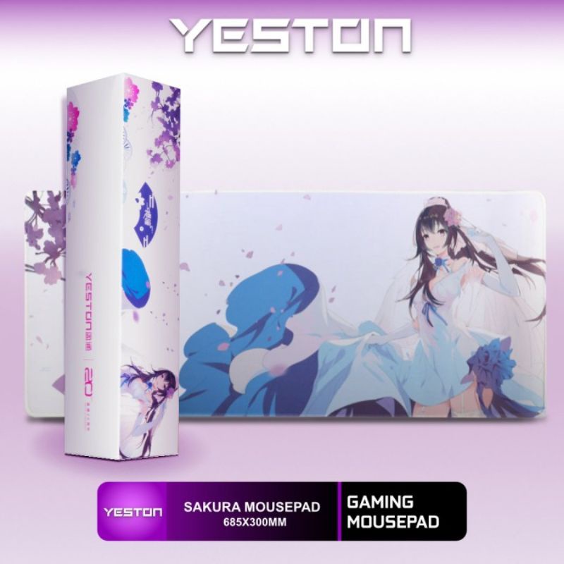 Jual MOUSEPAD GAMING YESTON SAKURA EDITION | Shopee Indonesia