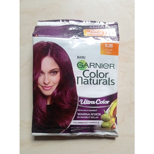 Jual GARNIER PEWARNA RAMBUT WARNA NYATA DIRAMBUT GELAP PLUM RED COLOR ...