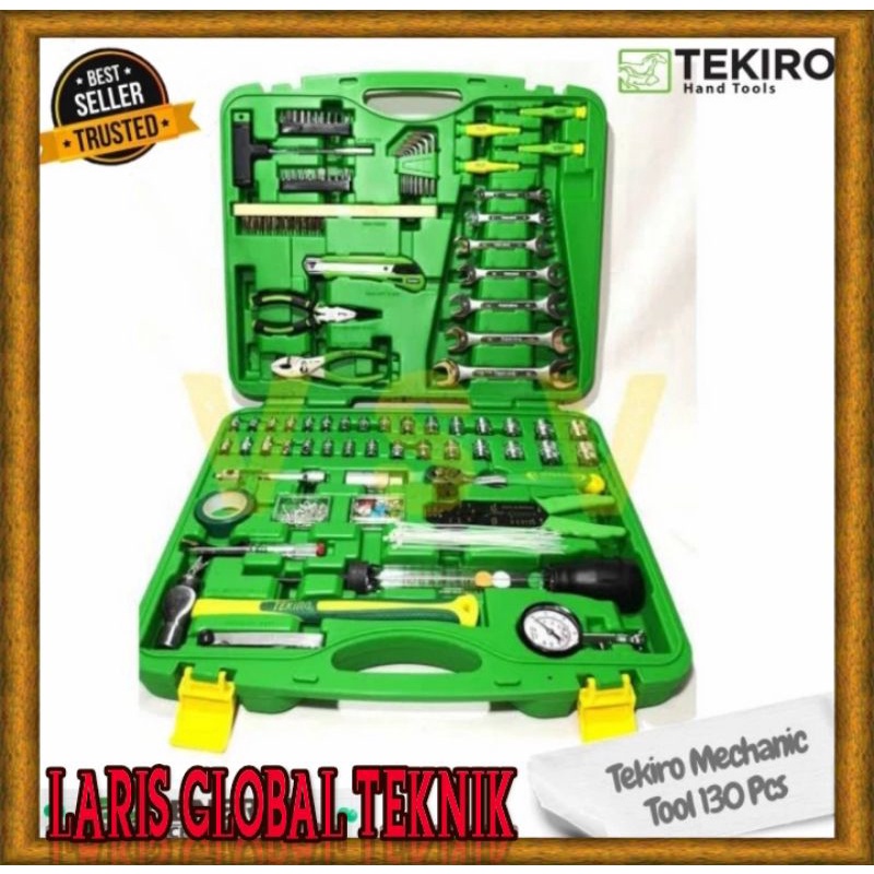 Jual Tekiro Mechanic Tool 130 pcs / Tekiro Tool Set Tool Kit | Shopee Indonesia
