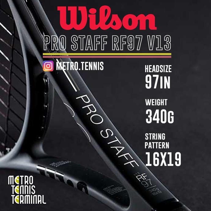 Jual Wilson Pro Staff RF97 v13 2021 ( Raket Tenis Prostaff ) | Shopee ...